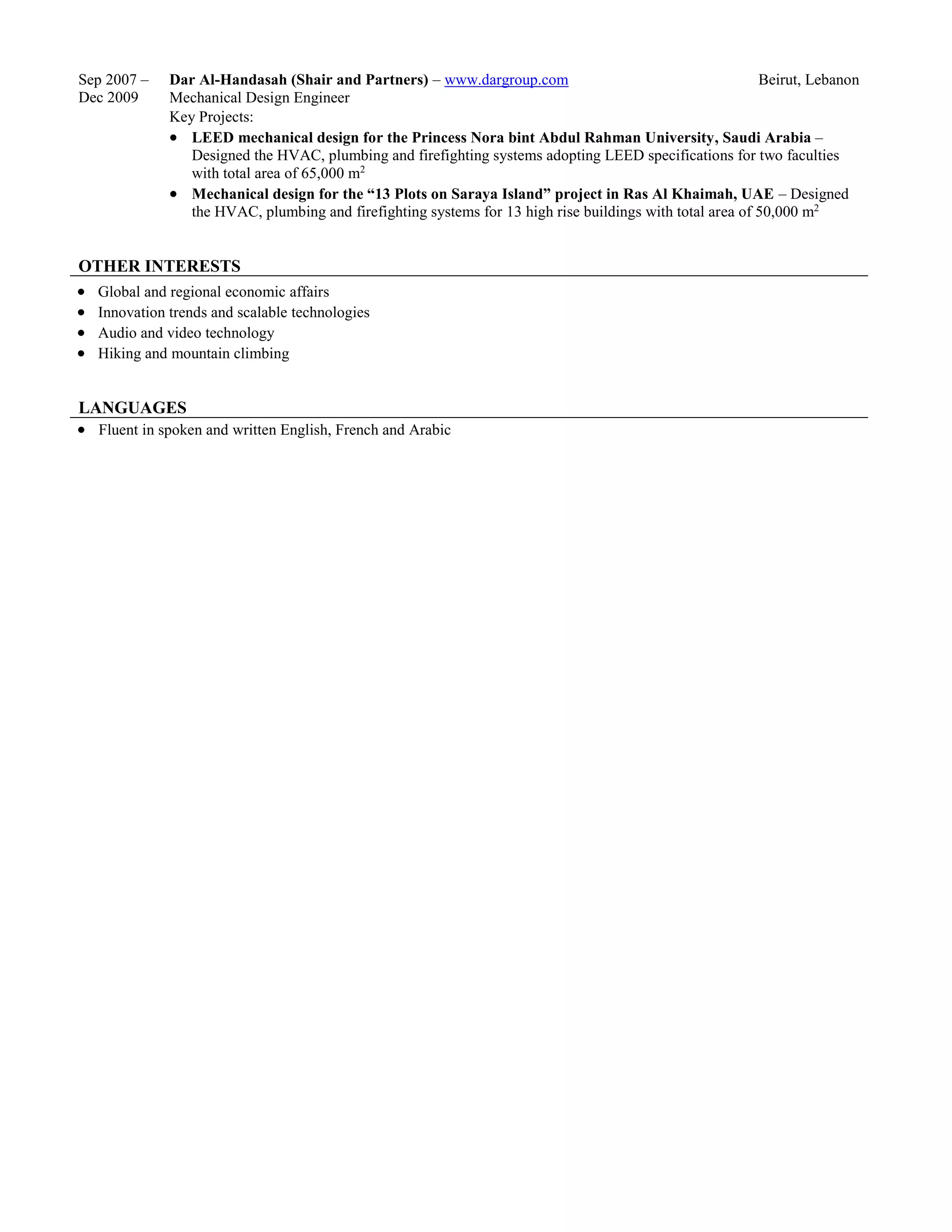 Ramzi Hage - CV | PDF