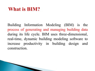 BASIC TERMS IN BIM-REVIT | PPT