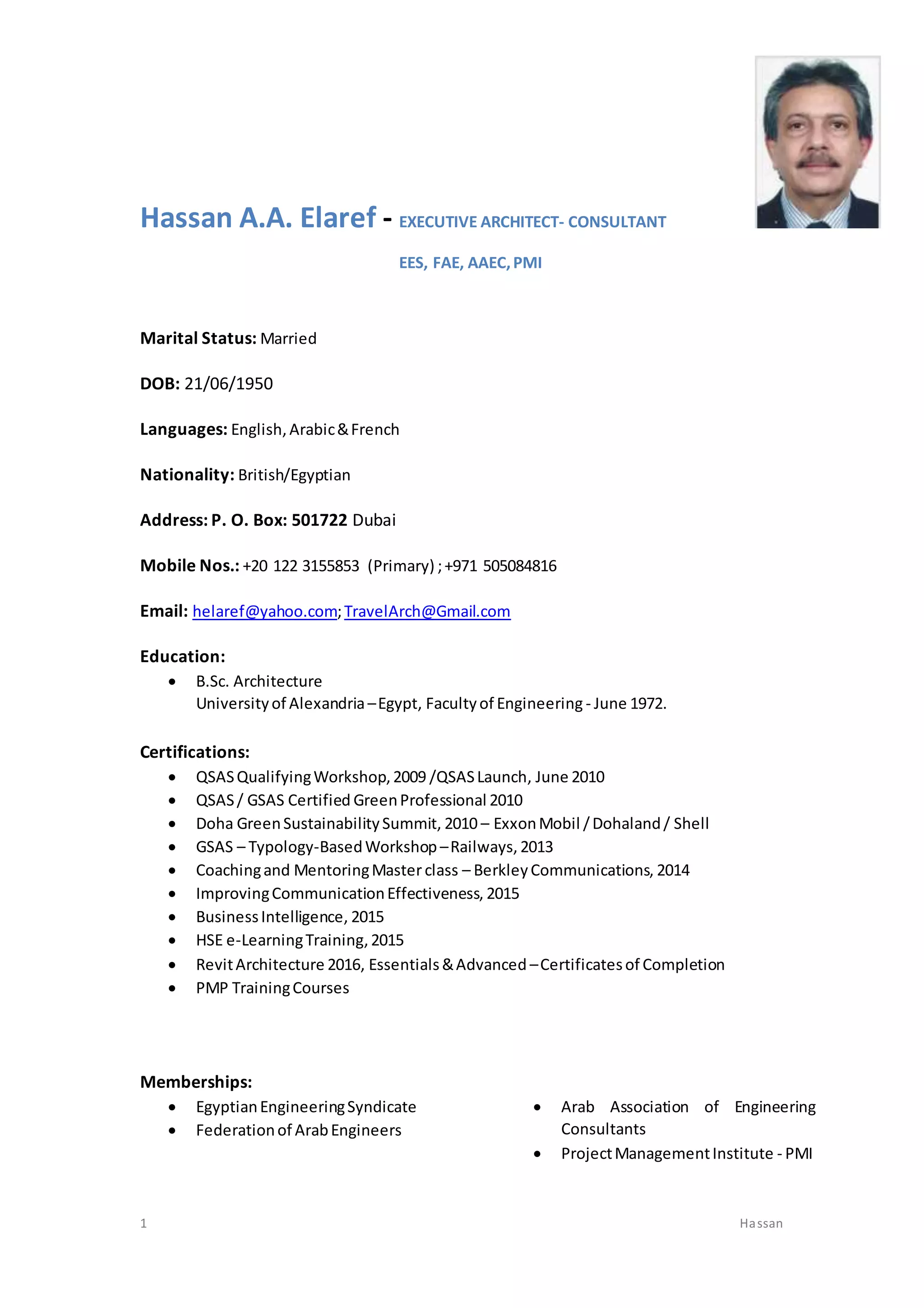 Hassan Elaref CV 3 | DOCX