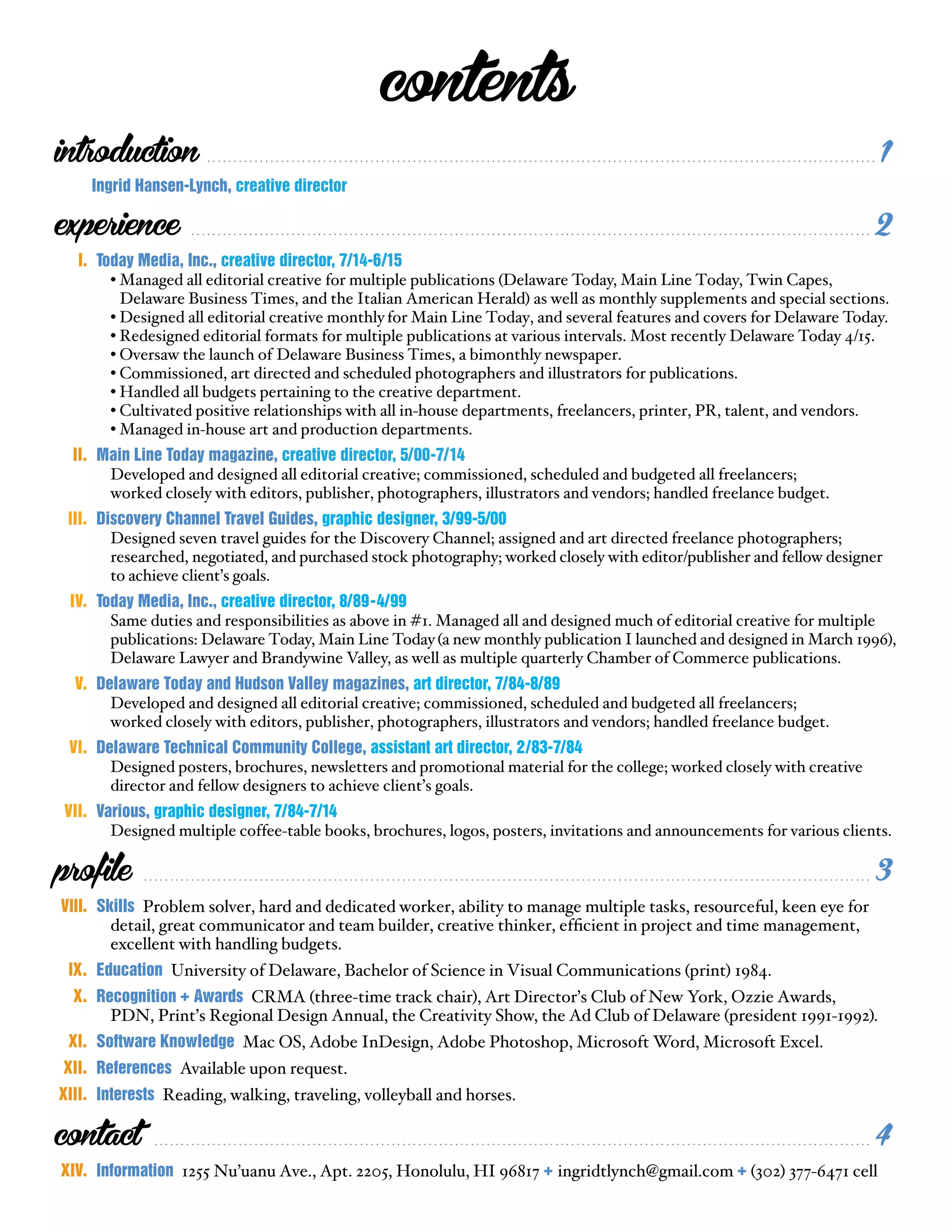 Ingrid Resume only 7:15 | PDF