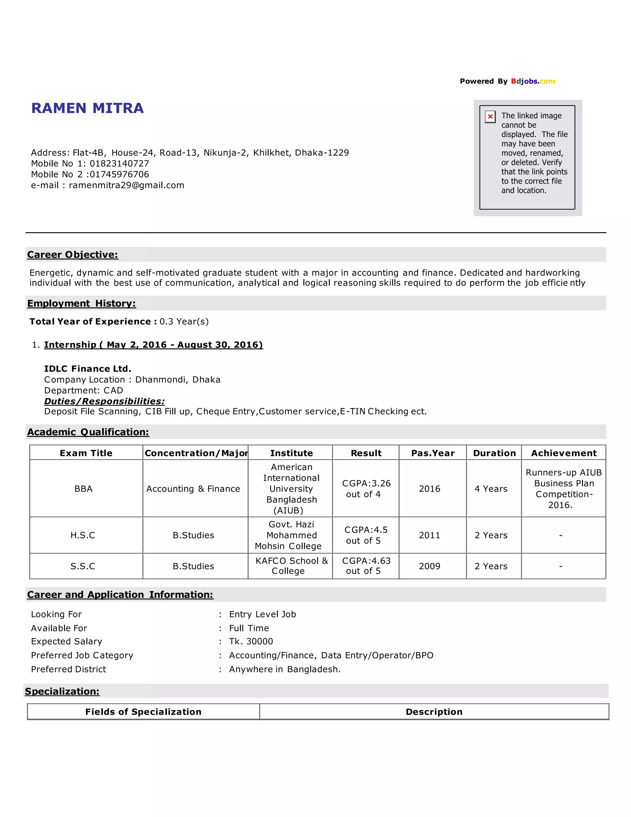 Ramen Mitra_CV | DOC