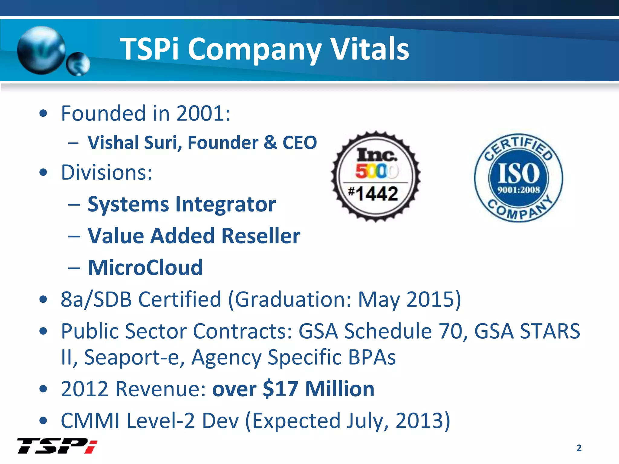 TSPi-Corporate-Presentation-Short-052813 | PPTX