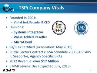 TSPi-Corporate-Presentation-Short-052813 | PPT
