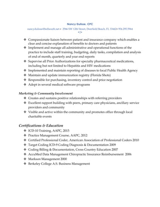 Nancy Dulisse Resume 2016 | DOC