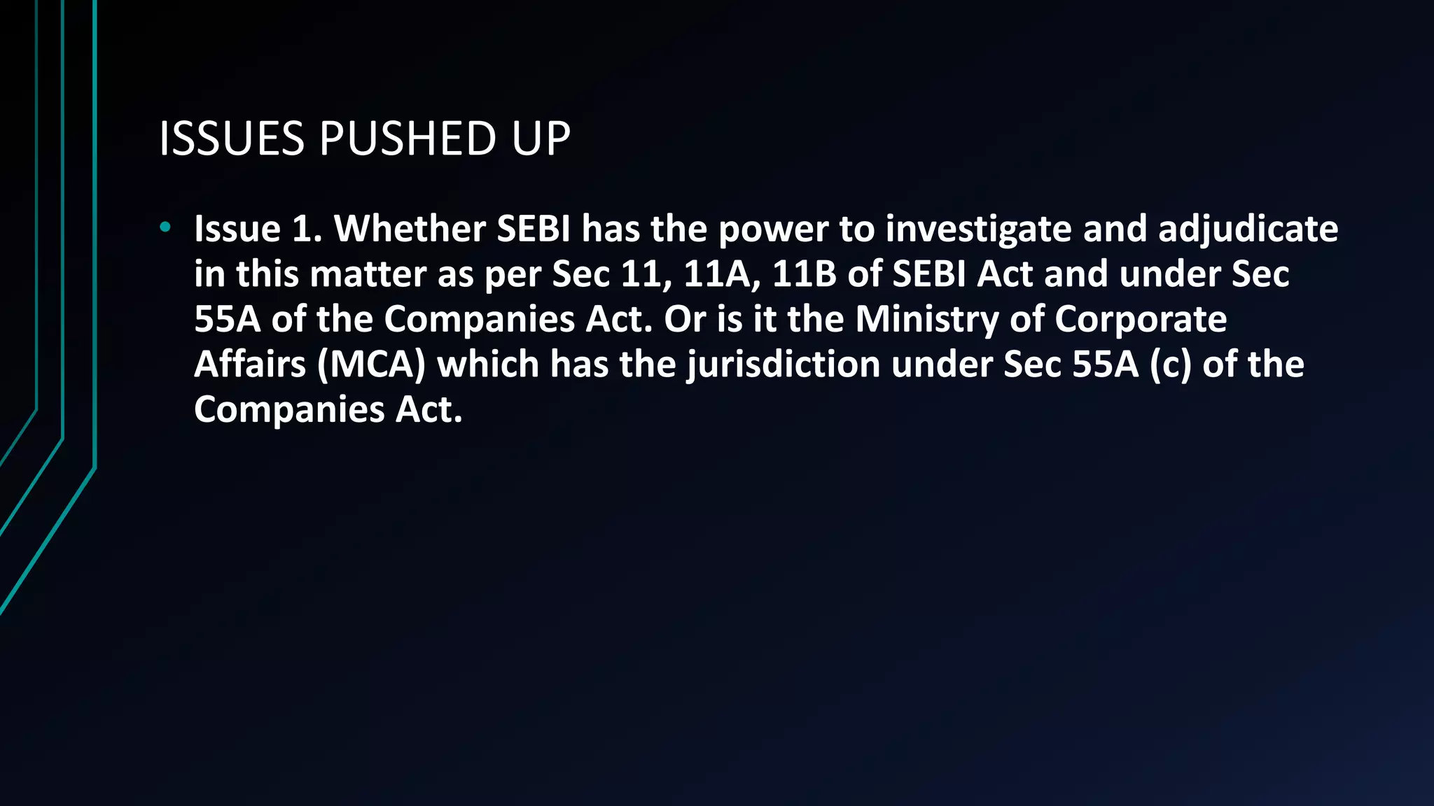 SAHARA Vs SEBI ppt | PPT