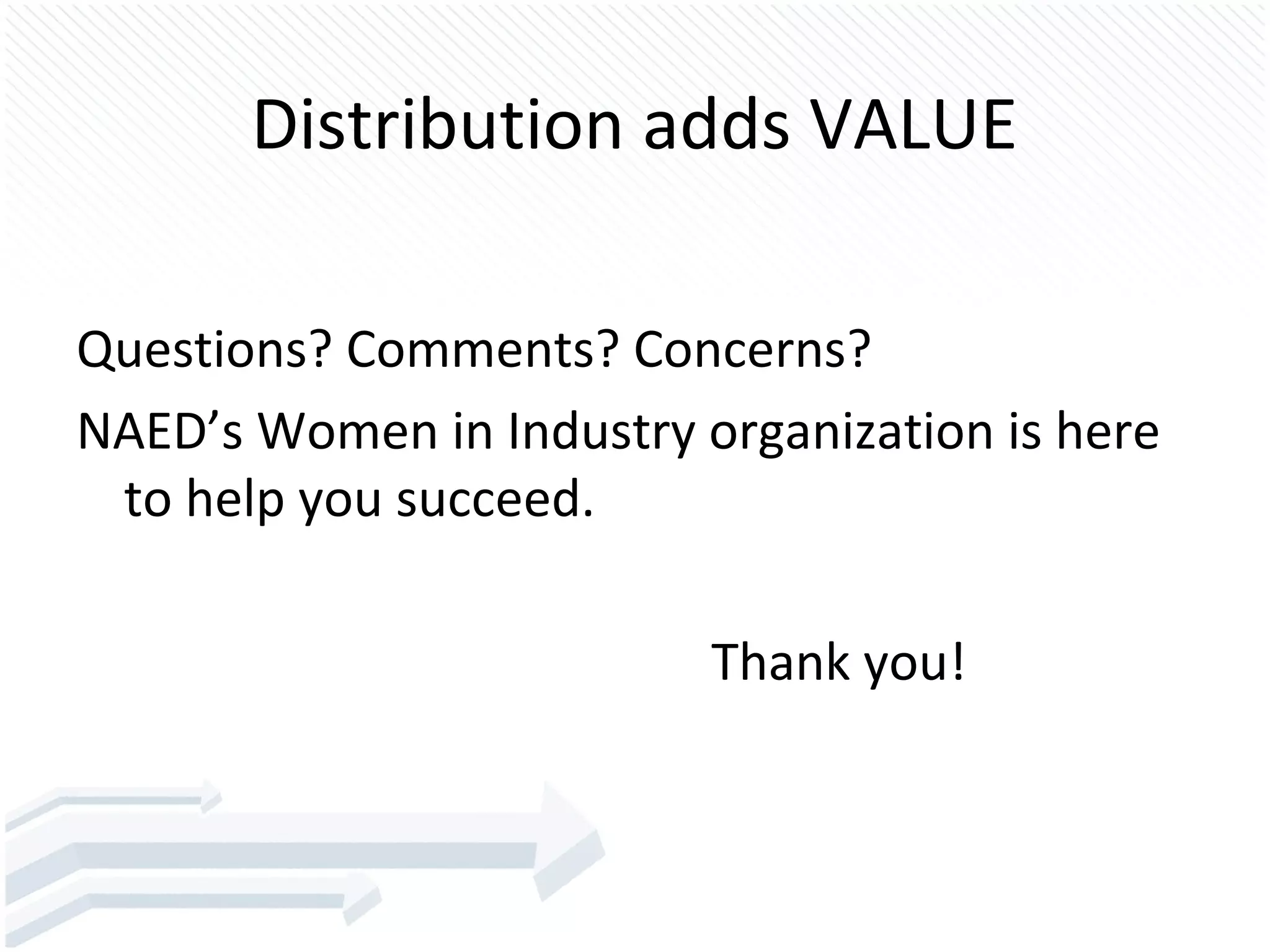 VALUE of Distribution | PPT