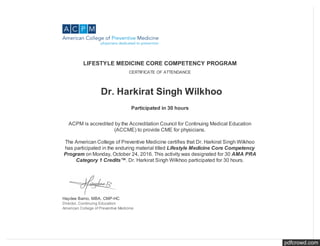 ACPM_Core Competency Course | PDF