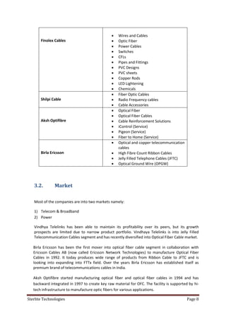 Cable_transmission wires_ Industry Analysis Report | PDF