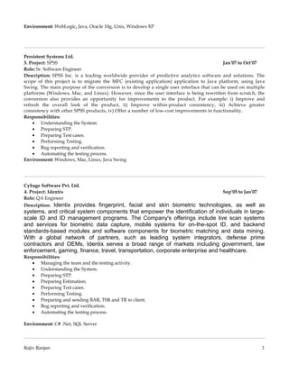 RajivRanjan_Resume | PDF