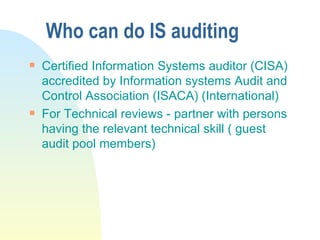 3c 2 Information Systems Audit | PPT