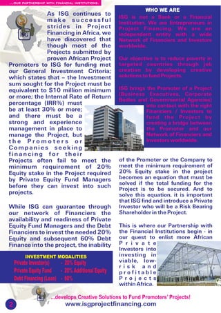 ISG BANK PARTNERSHIP | PDF