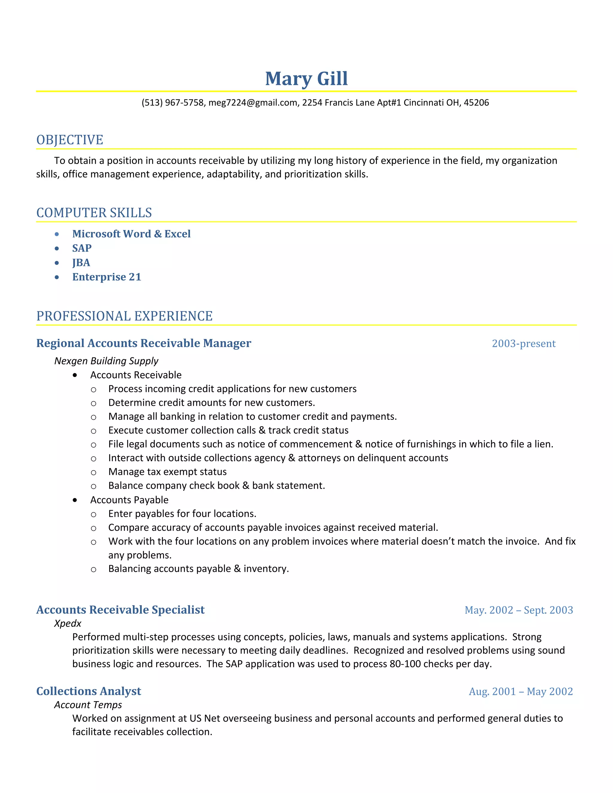 Gill_MaryE_resume_2016 | PDF