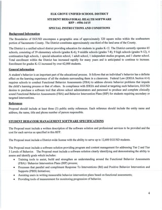 Student Behavior Health RFP | PDF