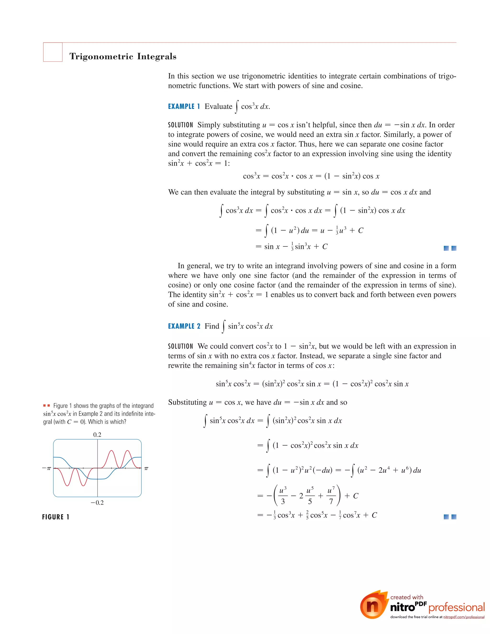3c3 trigonomet integrals-stu | PDF