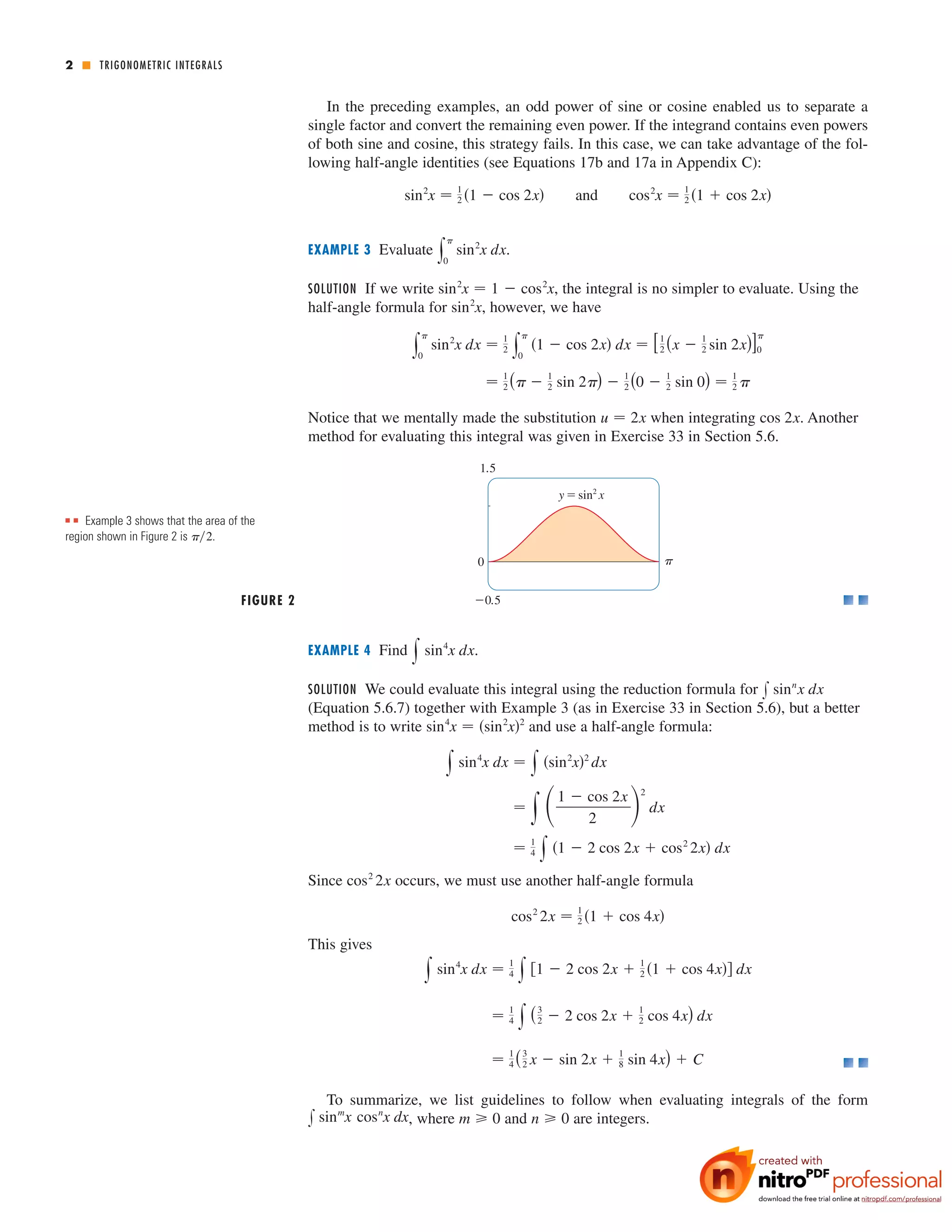 3c3 trigonomet integrals-stu | PDF