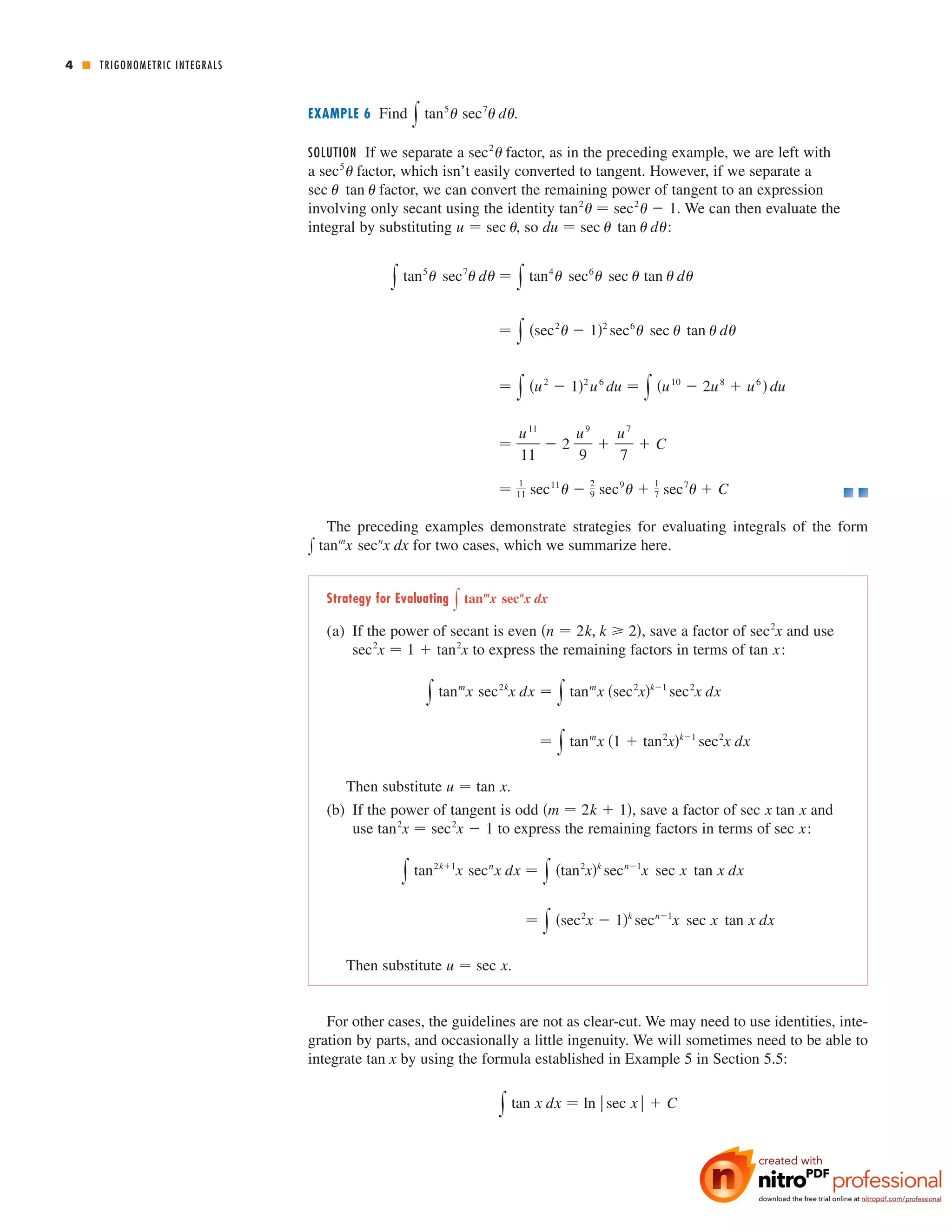 3c3 trigonomet integrals-stu | PDF