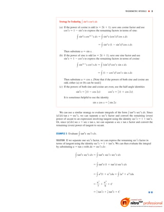 3c3 trigonomet integrals-stu | PDF