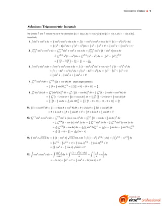 3c3 trigonomet integrals-stu | PDF
