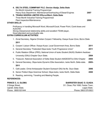 EKPEDE JOEL C.V | PDF