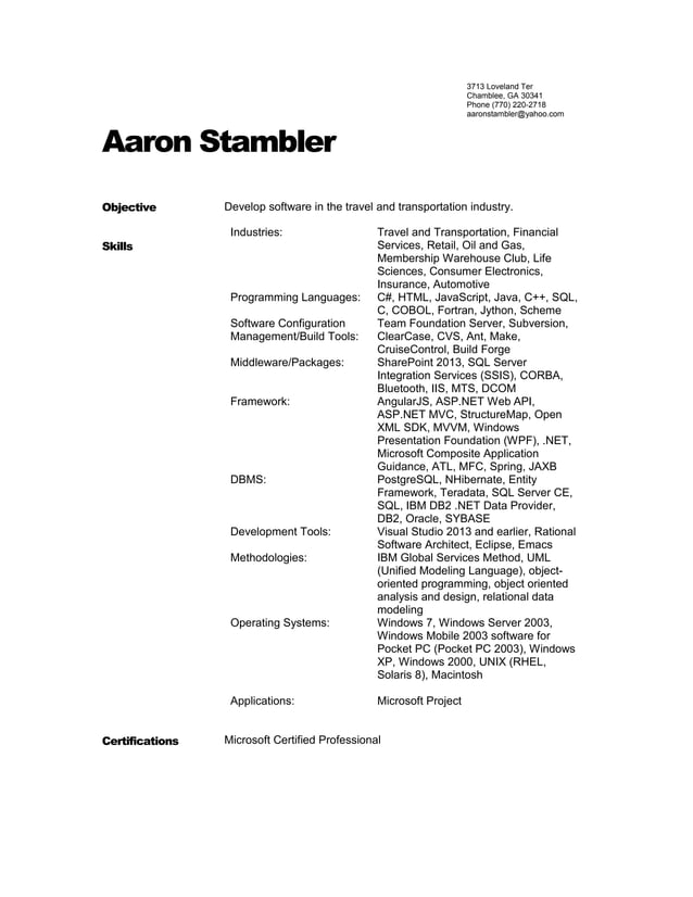 StamblerAaronExternalResume | PDF