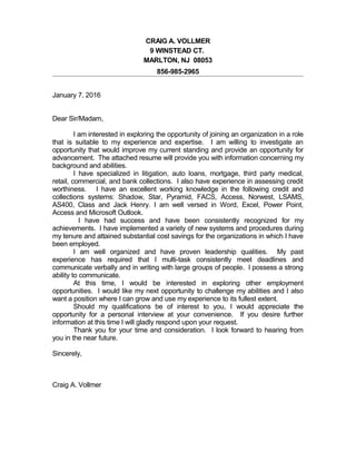 LinkedIn Cover letter | DOC