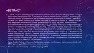 Power point Measuring sebum (1) | PPTX