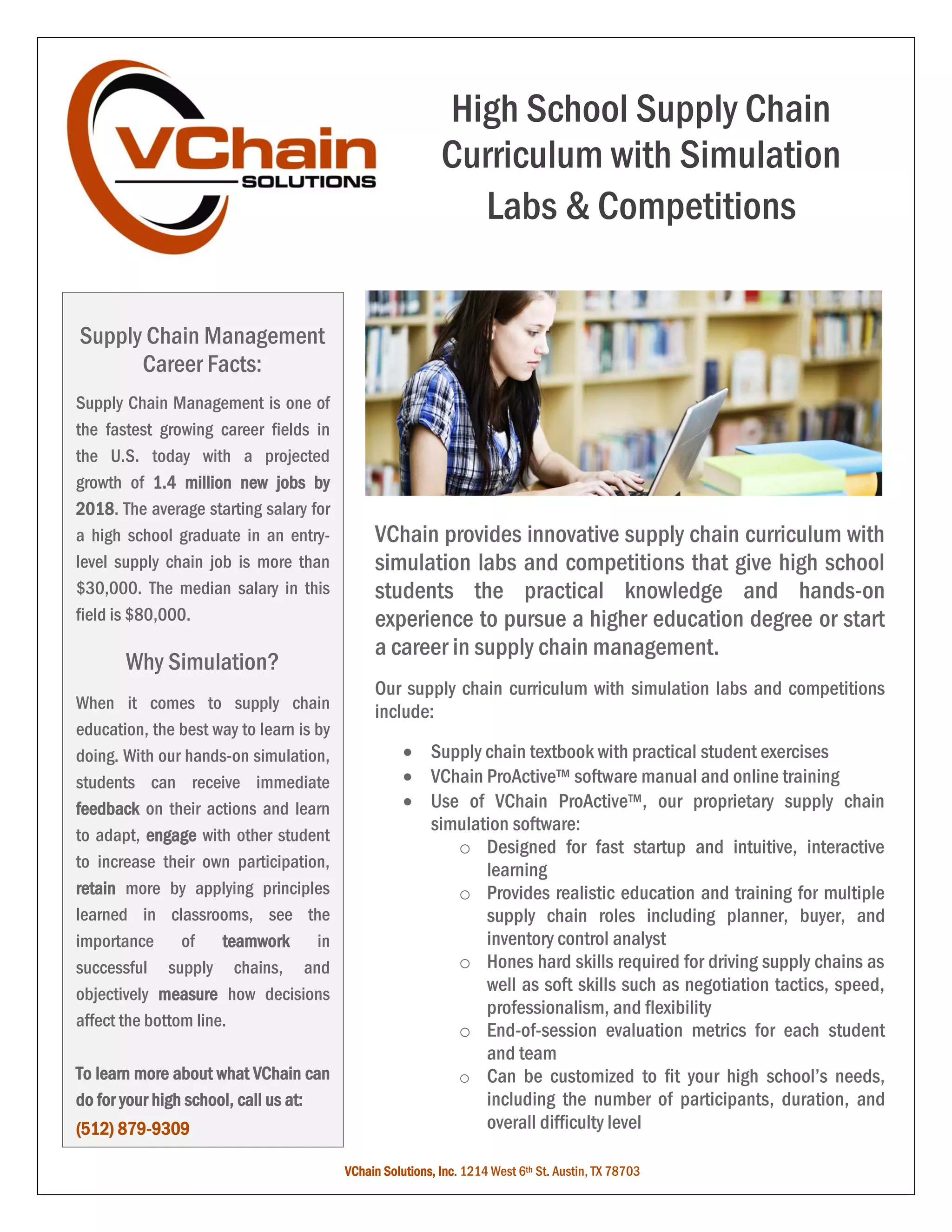 VChain High School Solutions Overview | PDF