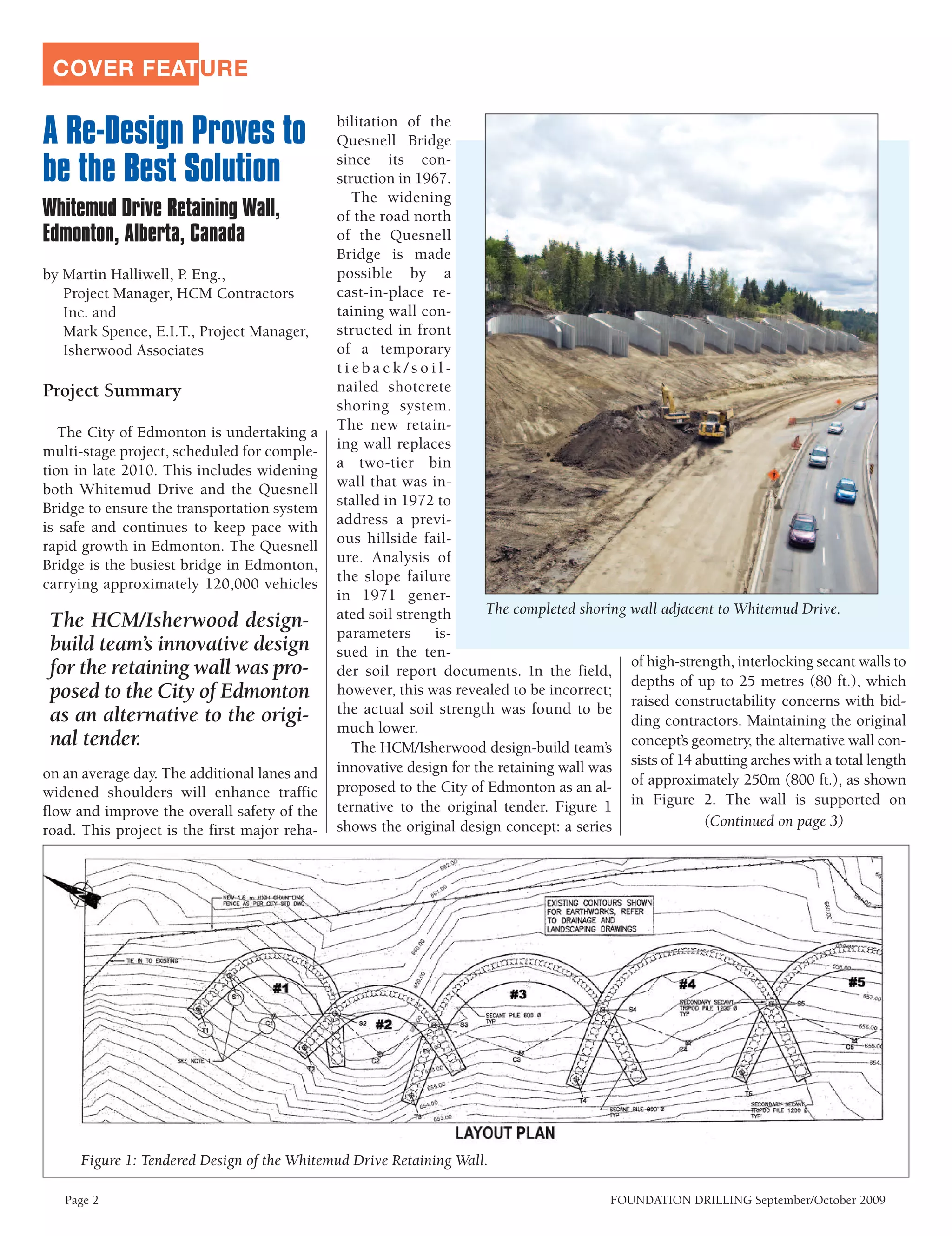 Whitemud Drive Retaining Wall | PDF