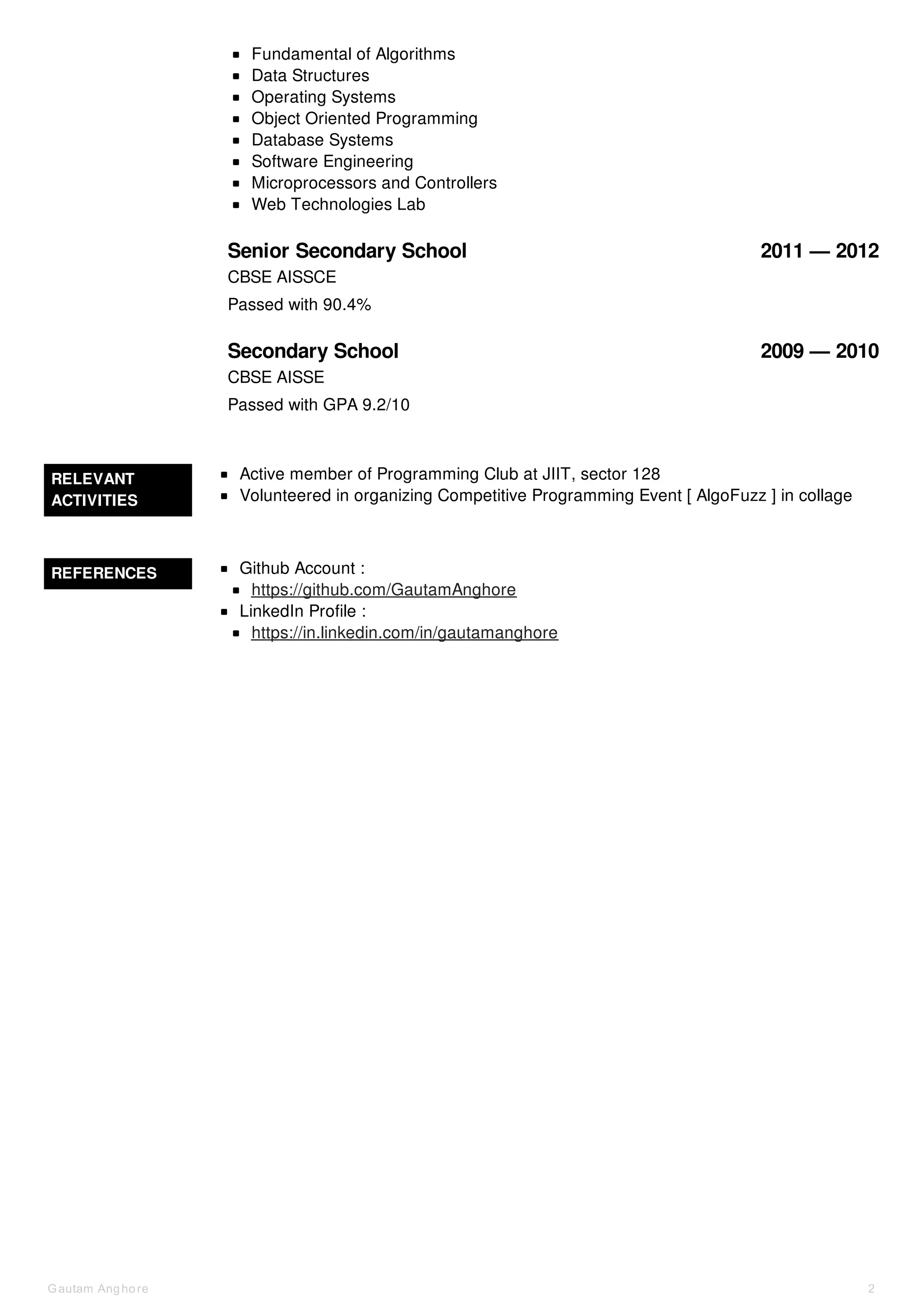 Resume | PDF