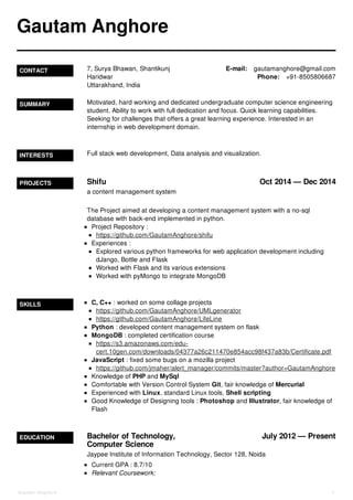 Resume | PDF