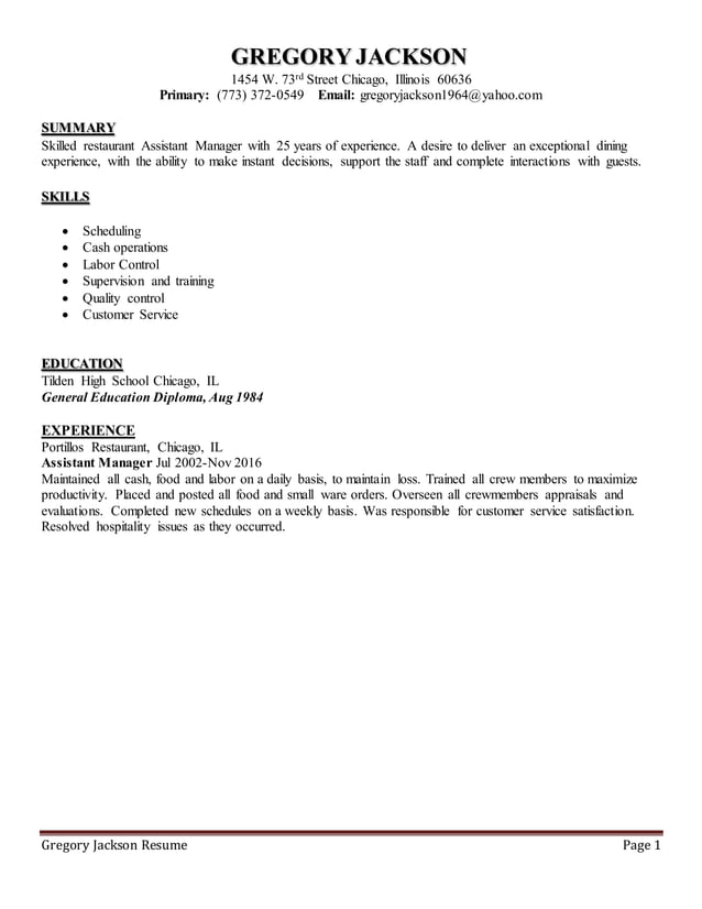 greg resume | DOCX