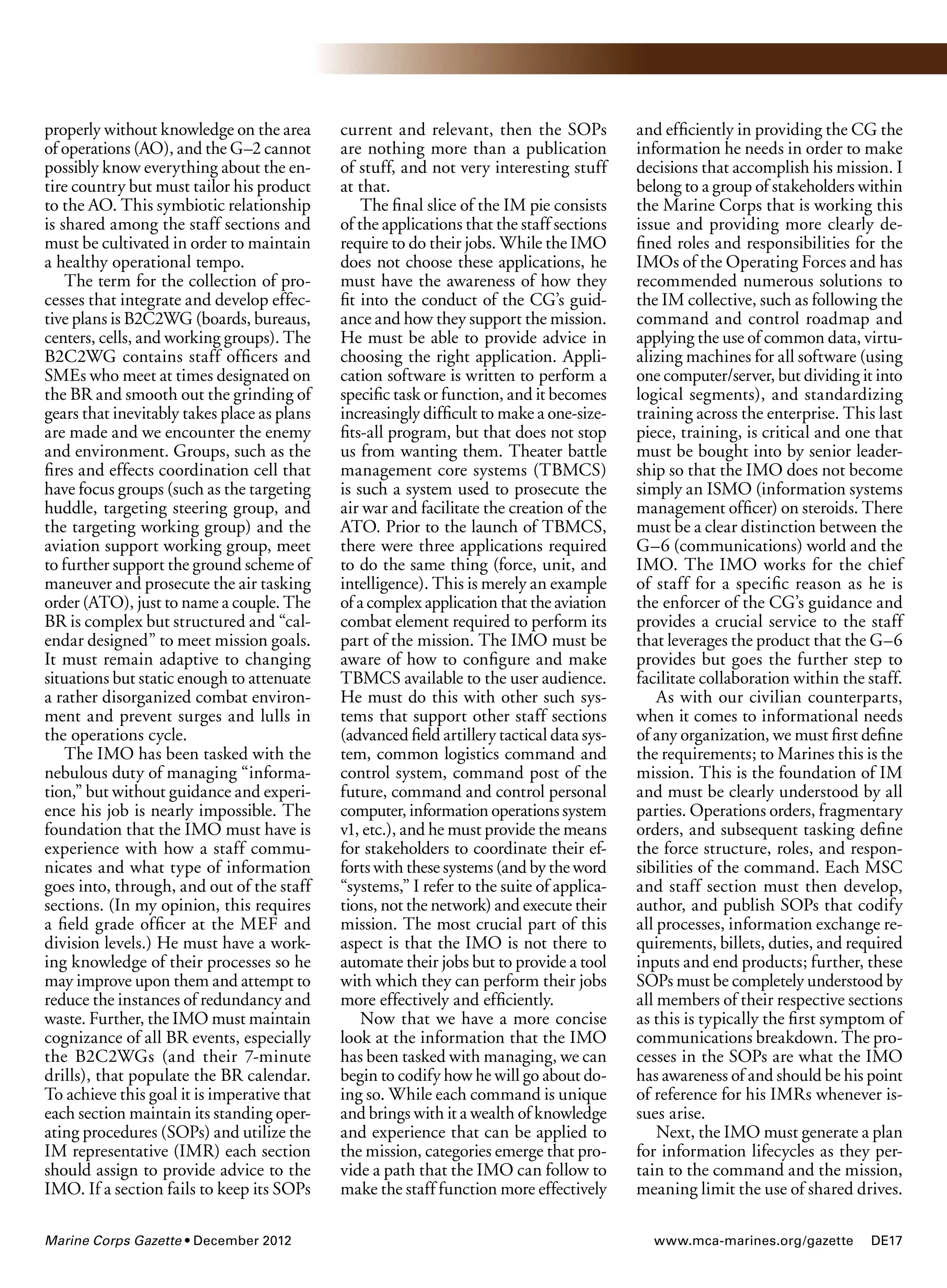 MCG IMO Article | PDF