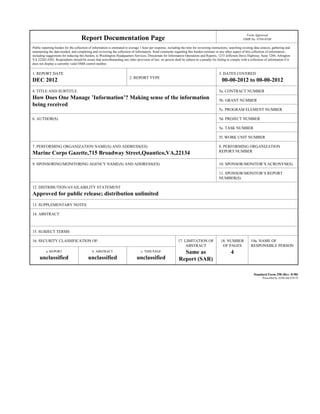 MCG IMO Article | PDF