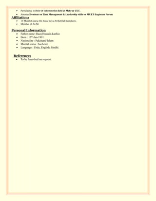Engr ayaz cv | PDF