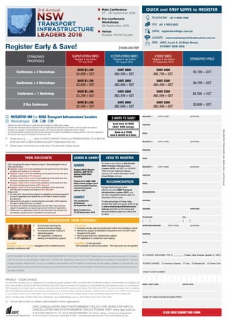 NSW Transport Infrastructure Leaders 2016 | PDF