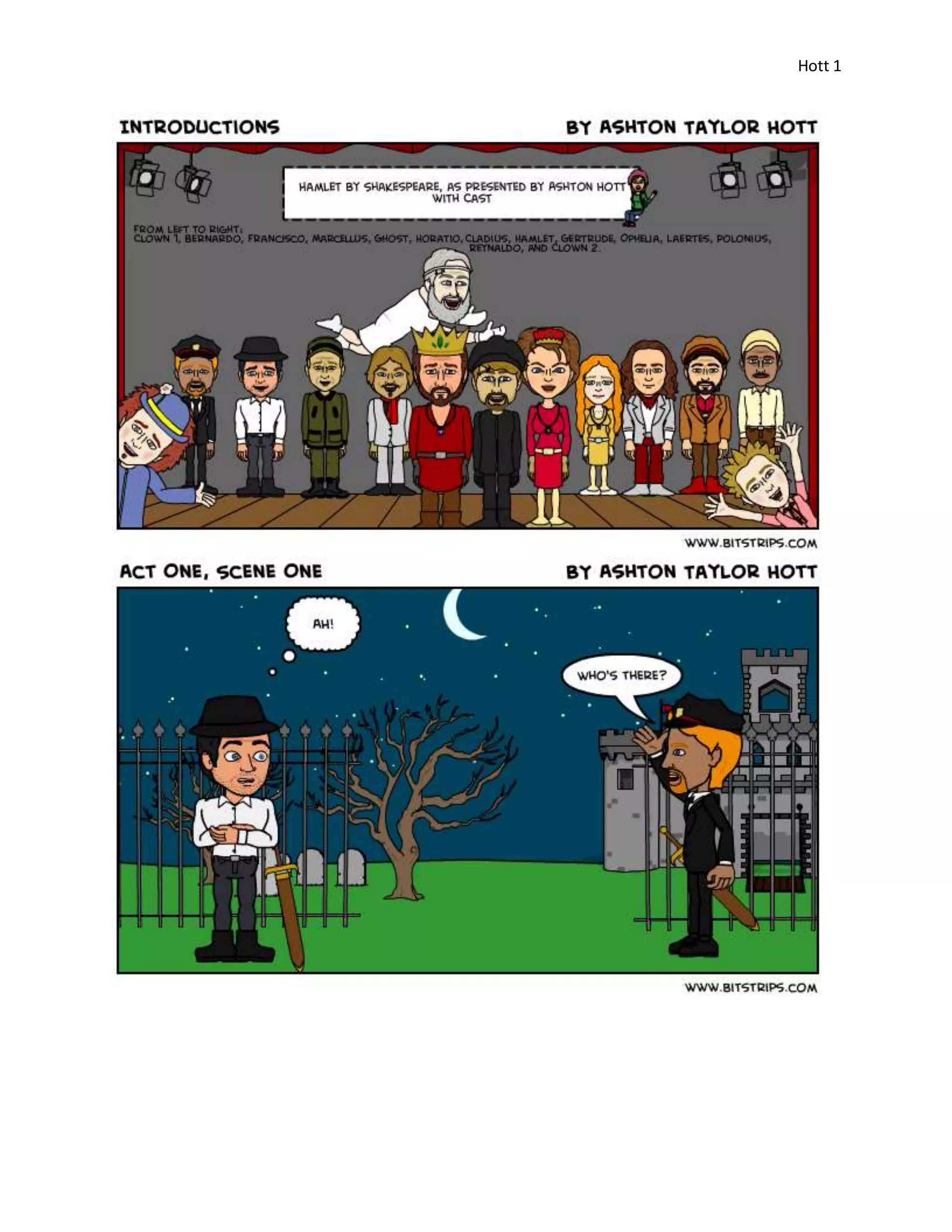 Hamlet Bitstrips Comic | DOCX