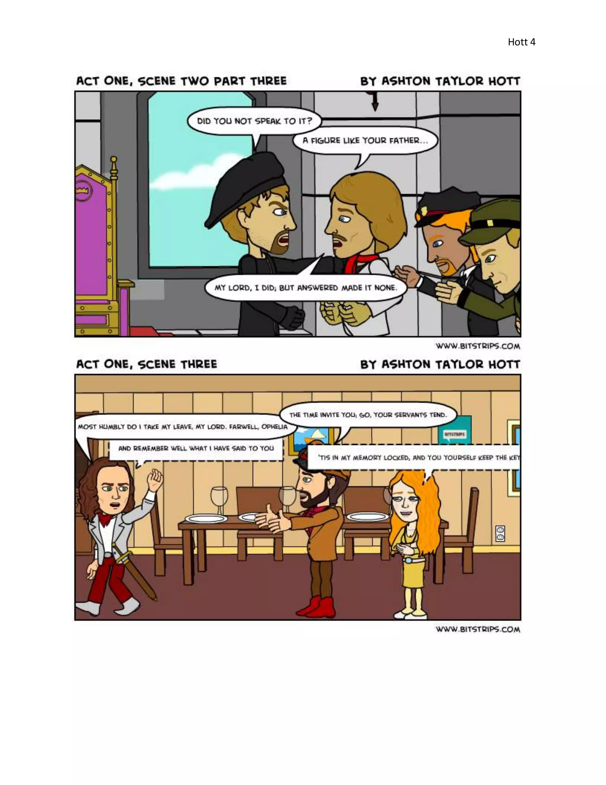 Hamlet Bitstrips Comic | DOCX