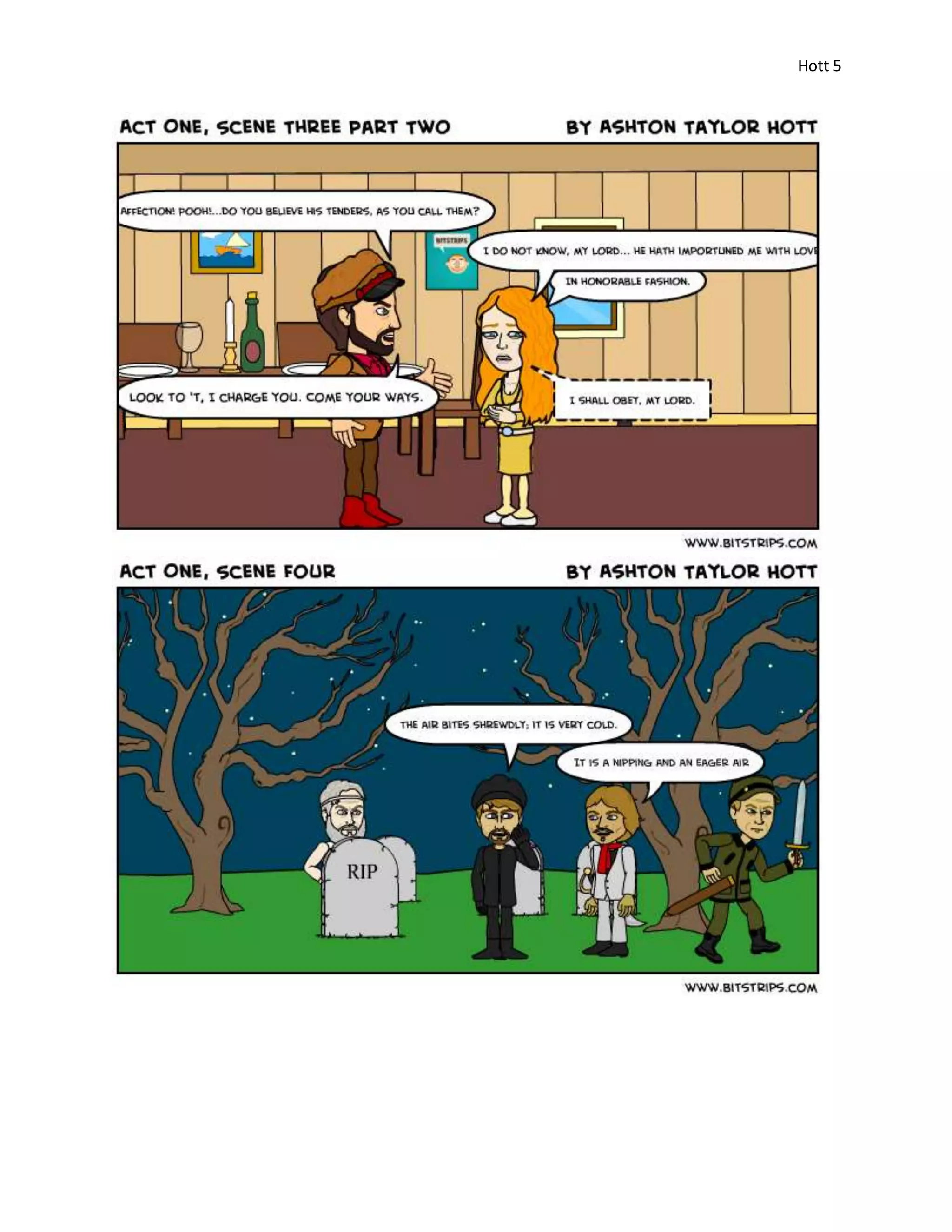 Hamlet Bitstrips Comic | DOCX