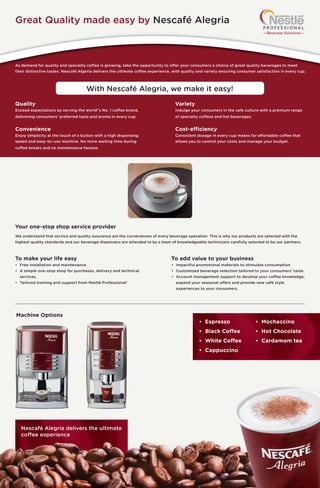 Alegria beverage solution brochure (1) (1) | PDF