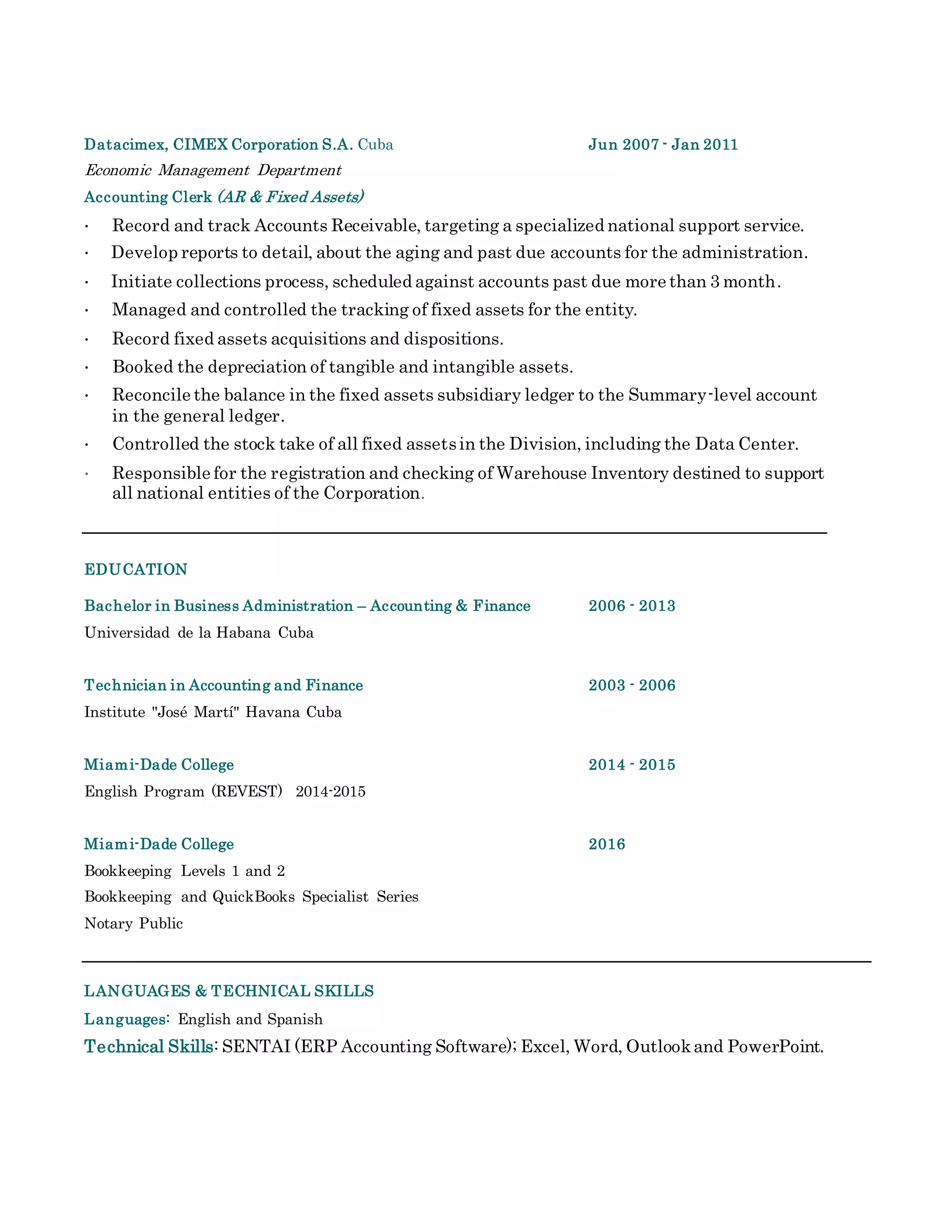 Karen Acosta - Resume. | DOCX