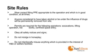 SITE INDUCTION Version 2 | PPT
