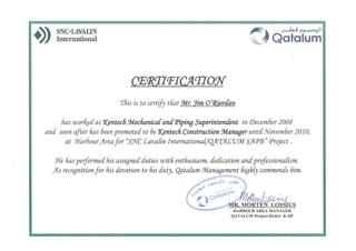 Qatalum Cert | PPT