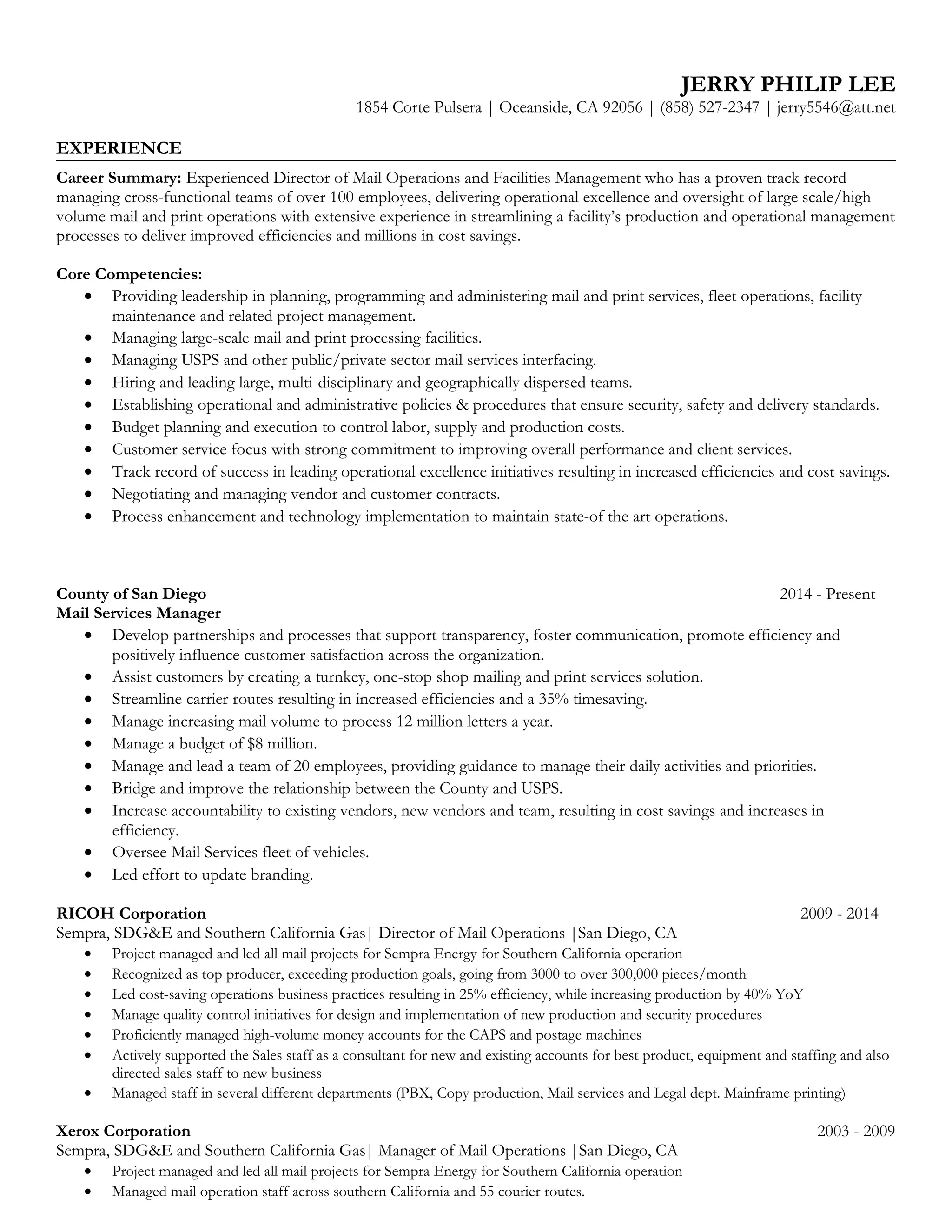 Jerry resume v3.1 | DOC