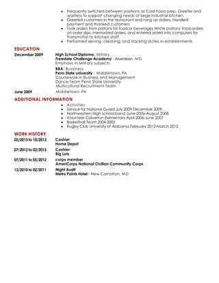 Rachel Branch Resume 1 | PDF