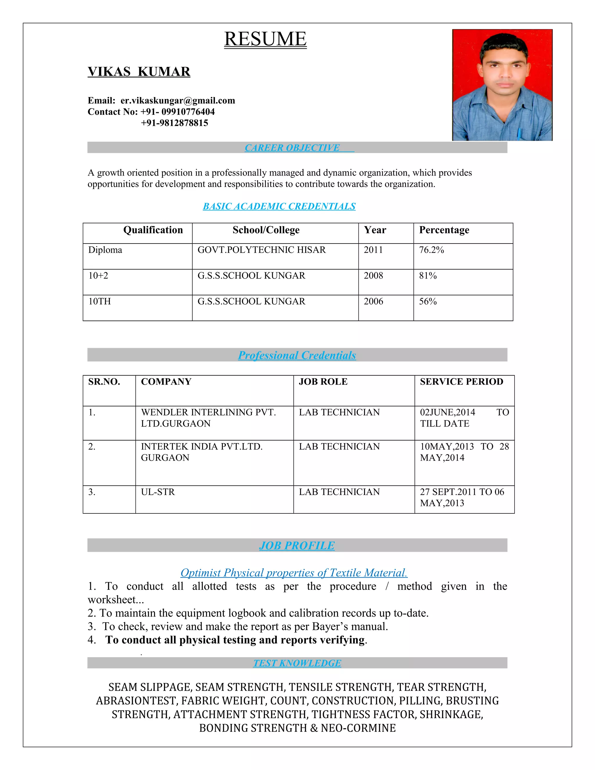 vikas (resume) (1) | DOC