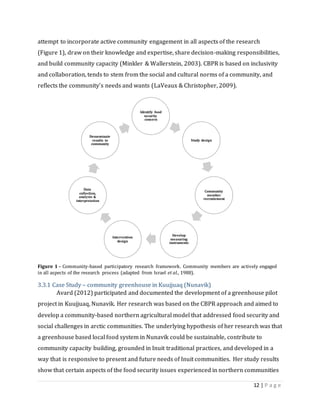 Local Food Production - Addressing Food Security in Canada’s North | DOCX