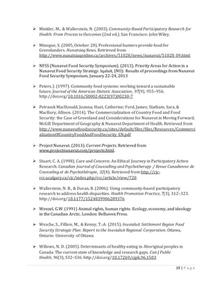 Local Food Production - Addressing Food Security in Canada’s North | DOCX