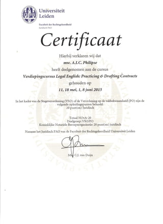 legal english certificate | PDF | Legal Services Industry | Industries