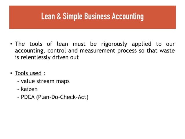 Reading 3 - Lean Accounting - PDF | PPT