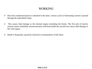 THE ELECTRIC CHAIR | PPTX